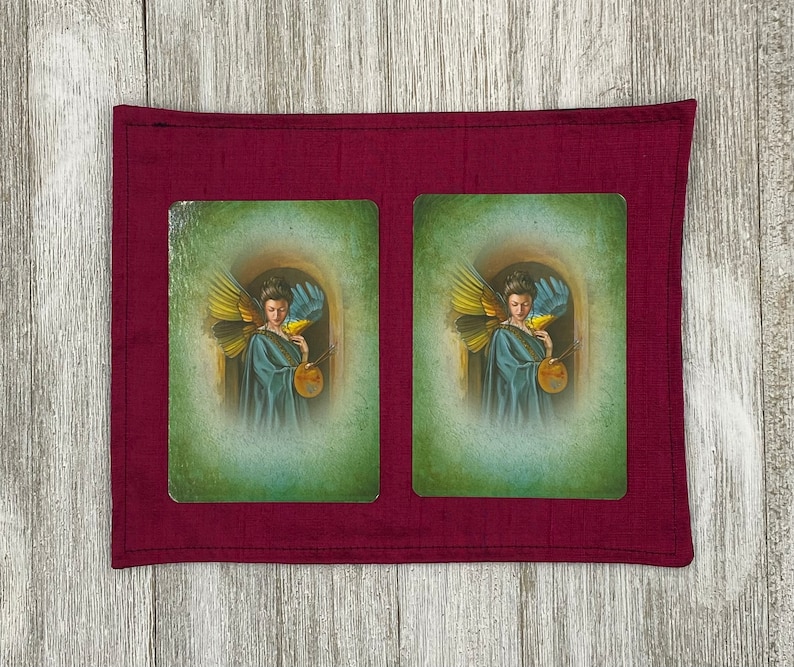 Silk MINI Altar Cloth - Red, Traveling Altar Cloth, Portable Altar ...