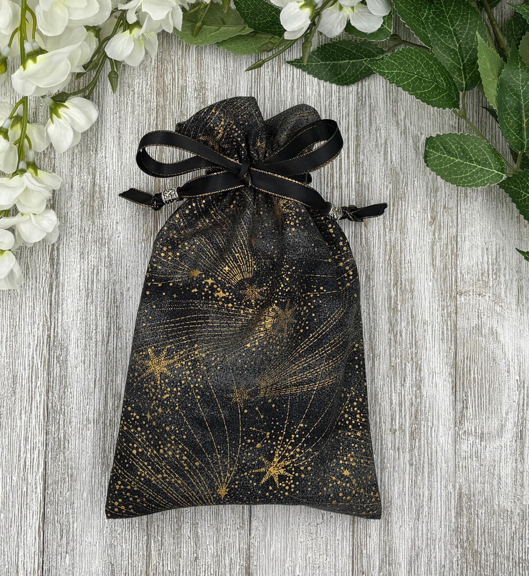 Shooting Star Tarot Bag/ Custom Tarot Pouch/ Keepsake Bag / Drawstring ...