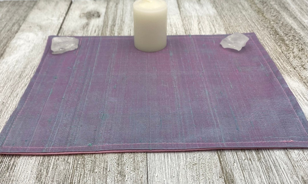 Silk MINI Altar Cloth - Light Blue, Traveling Altar Cloth, Portable ...