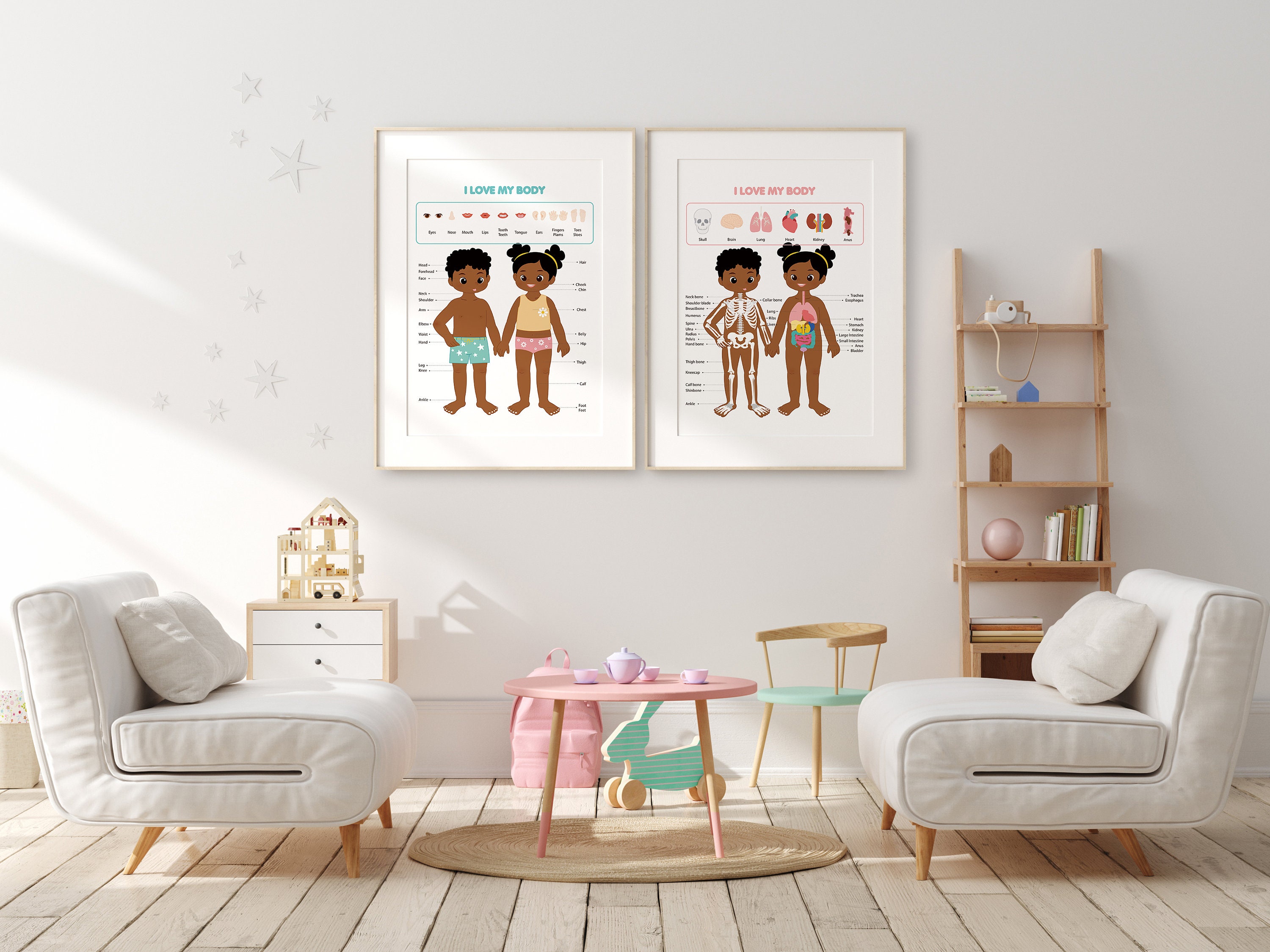 Body Poster Set | Educational Poster | Nursery Wall Art | Home School ...