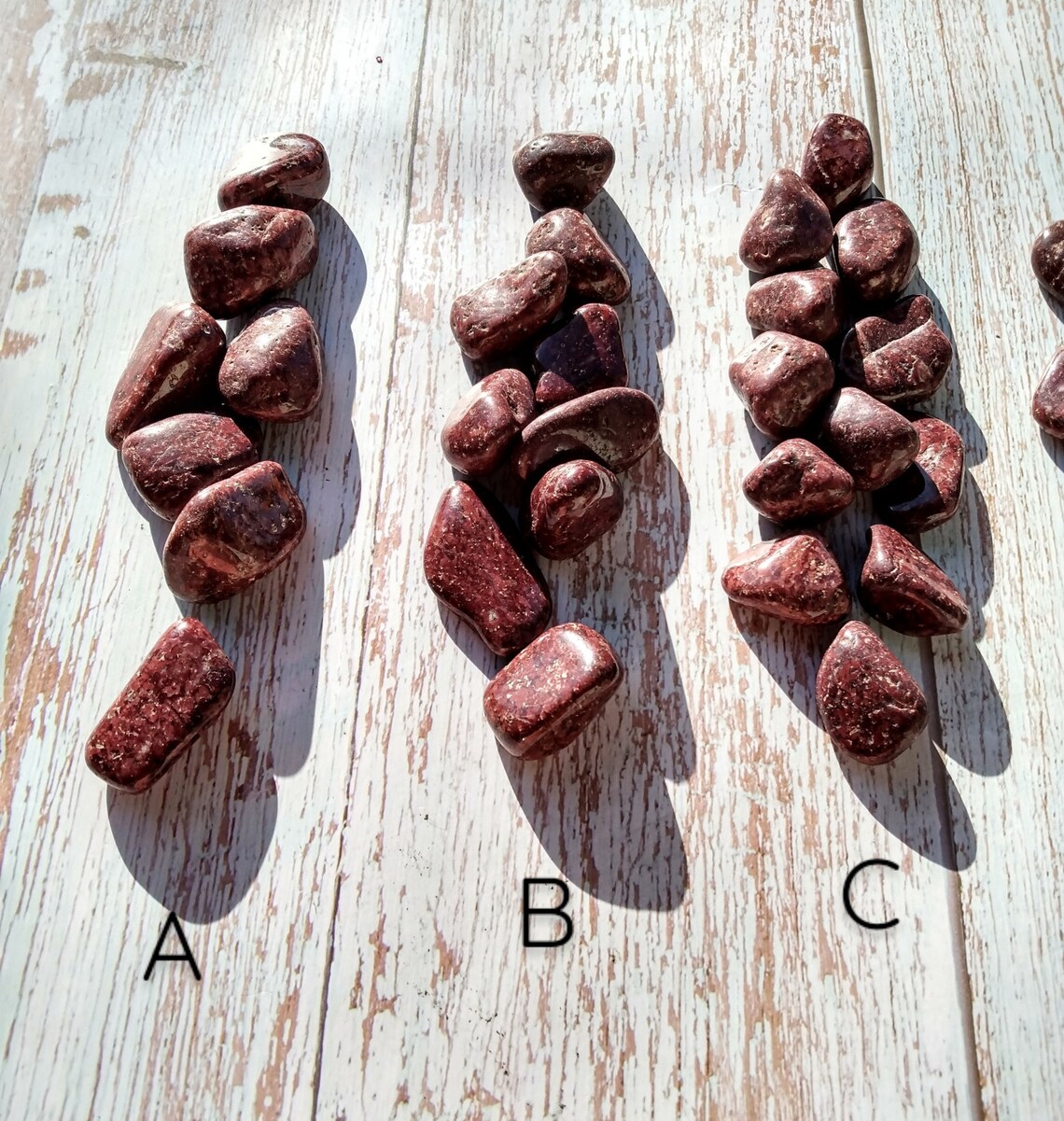 Large/ XL Red Wine Quartz Tumbled Stones From South Africa ...