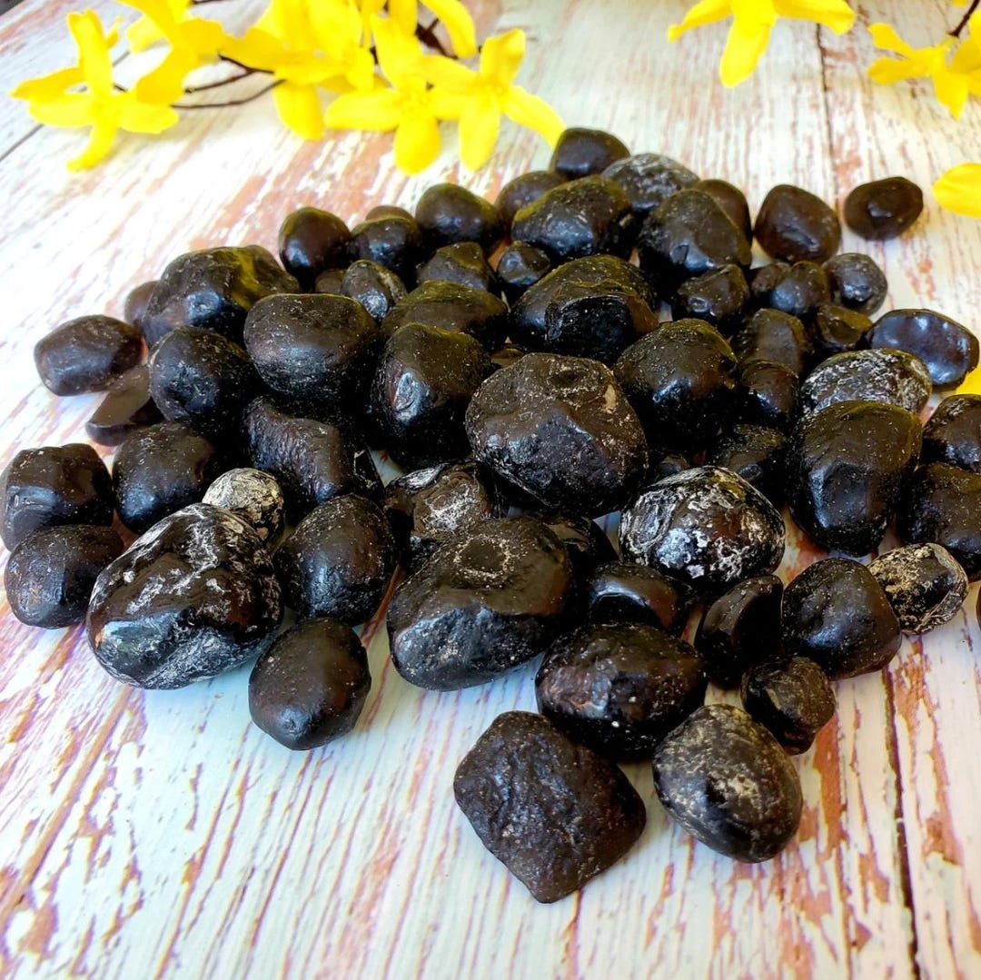 Apache Tears Tumbled Stones- Root Chakra, Protection, Overcoming Grief ...