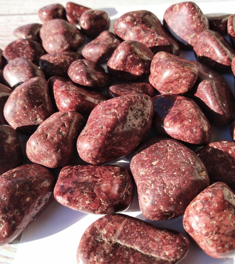 Large/ XL Red Wine Quartz Tumbled Stones From South Africa - Etsy