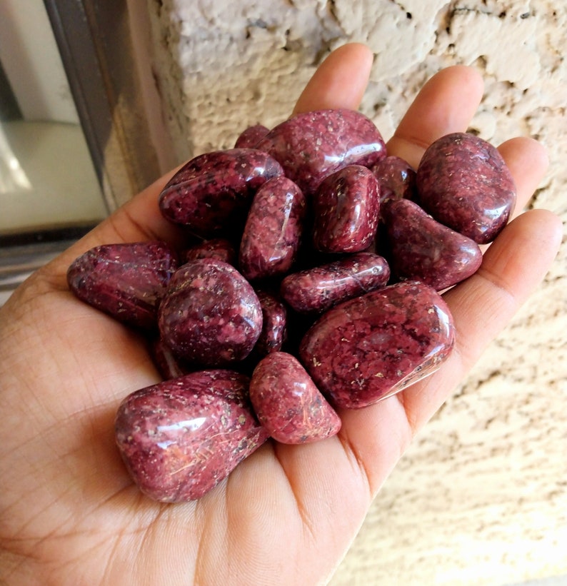 Large/ XL Red Wine Quartz Tumbled Stones From South Africa - Etsy