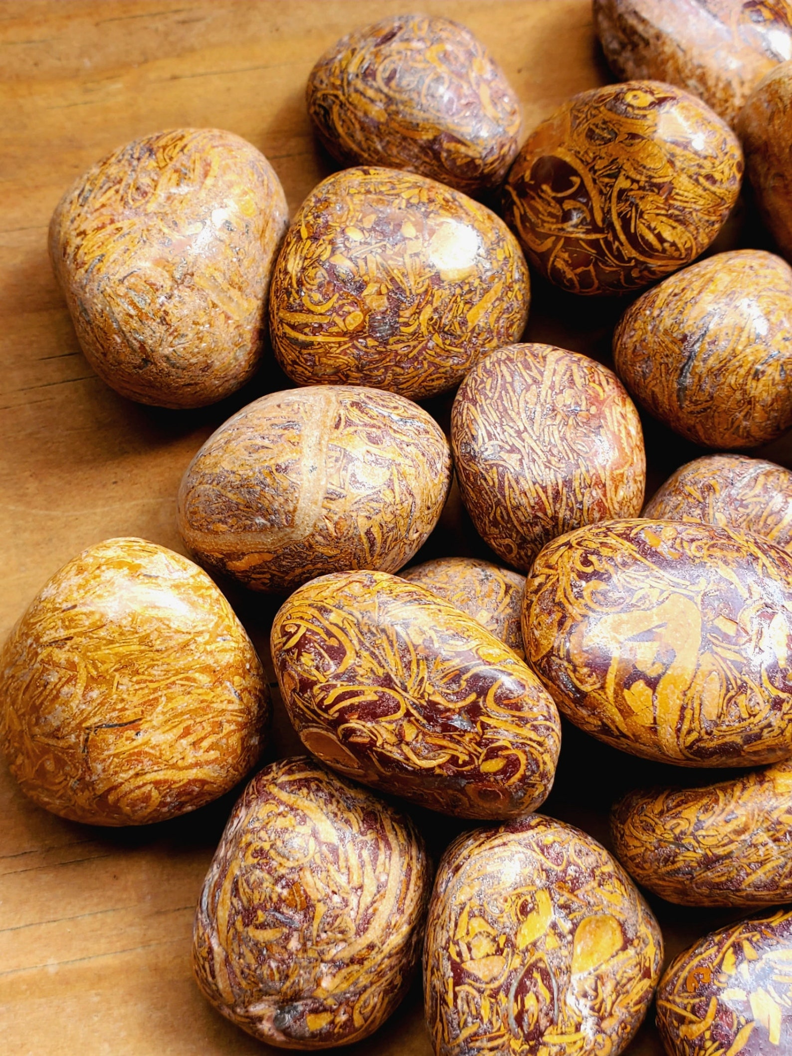 Miriam Stone-calligraphy Tumbled Stones Coquina - Etsy