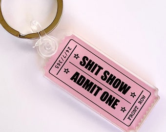 Pink Shit Keychain - Etsy