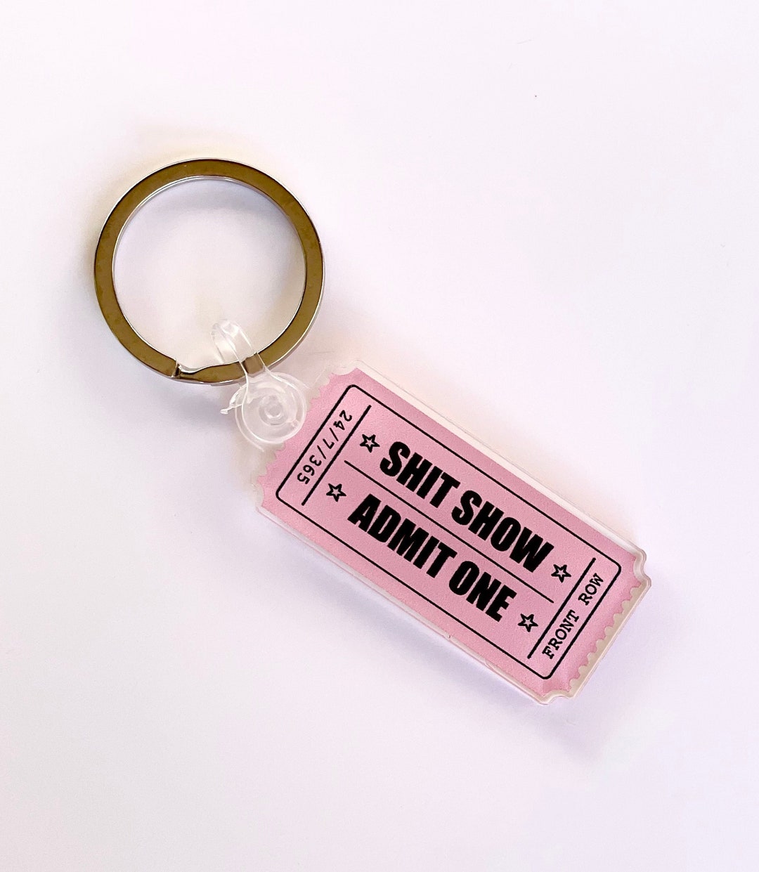 Shit Show Ticket Keychain Funny Key Ring Sarcastic Gifts - Etsy