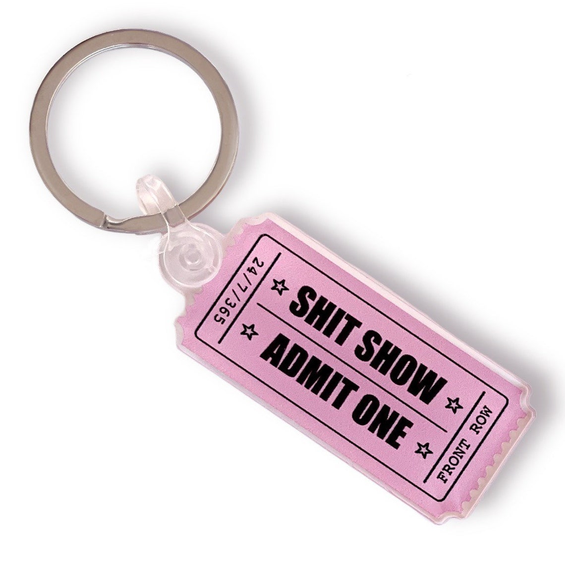 Shit Show Ticket Keychain Funny Key Ring Sarcastic Gifts - Etsy