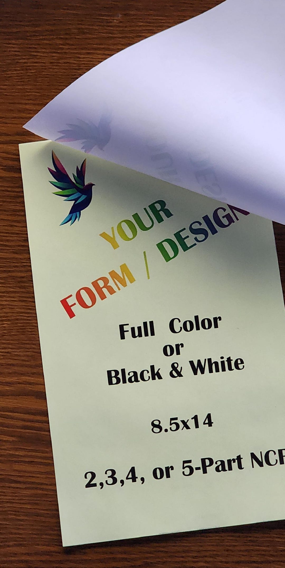 8.5x14 (legal), Custom NCR Forms- Loose Sets (carbonless), 2-4 Part ...