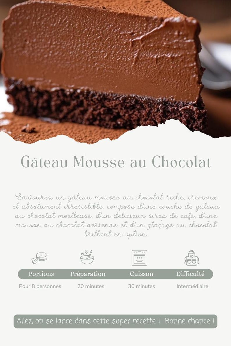 Super Easy Chocolate Cake With Cream and Ganache Recipe – Moist, Decadent, Quick Digital PDF ...