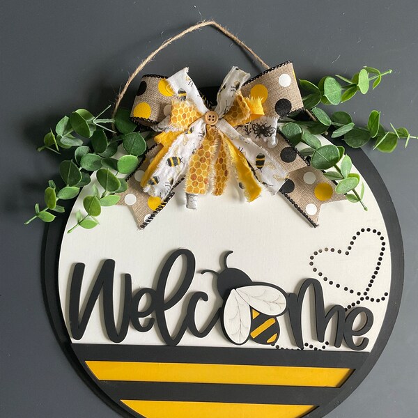 Bee Door Sign - Etsy