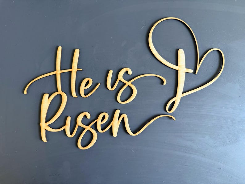 He Has Risen Easter Door/wall Hanger Craft Kit - Etsy