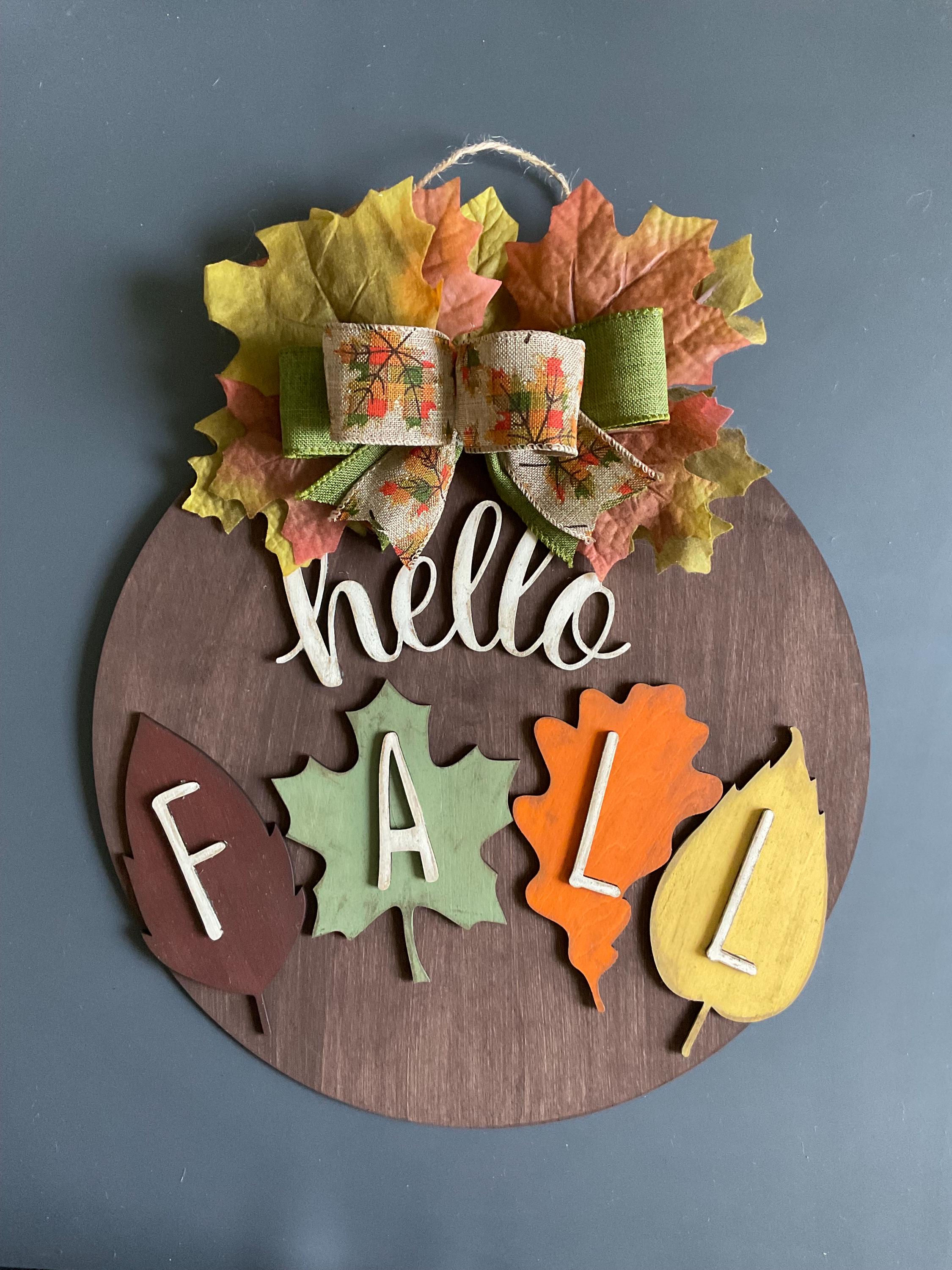 Fall Sign Wood Craft Kit - Etsy