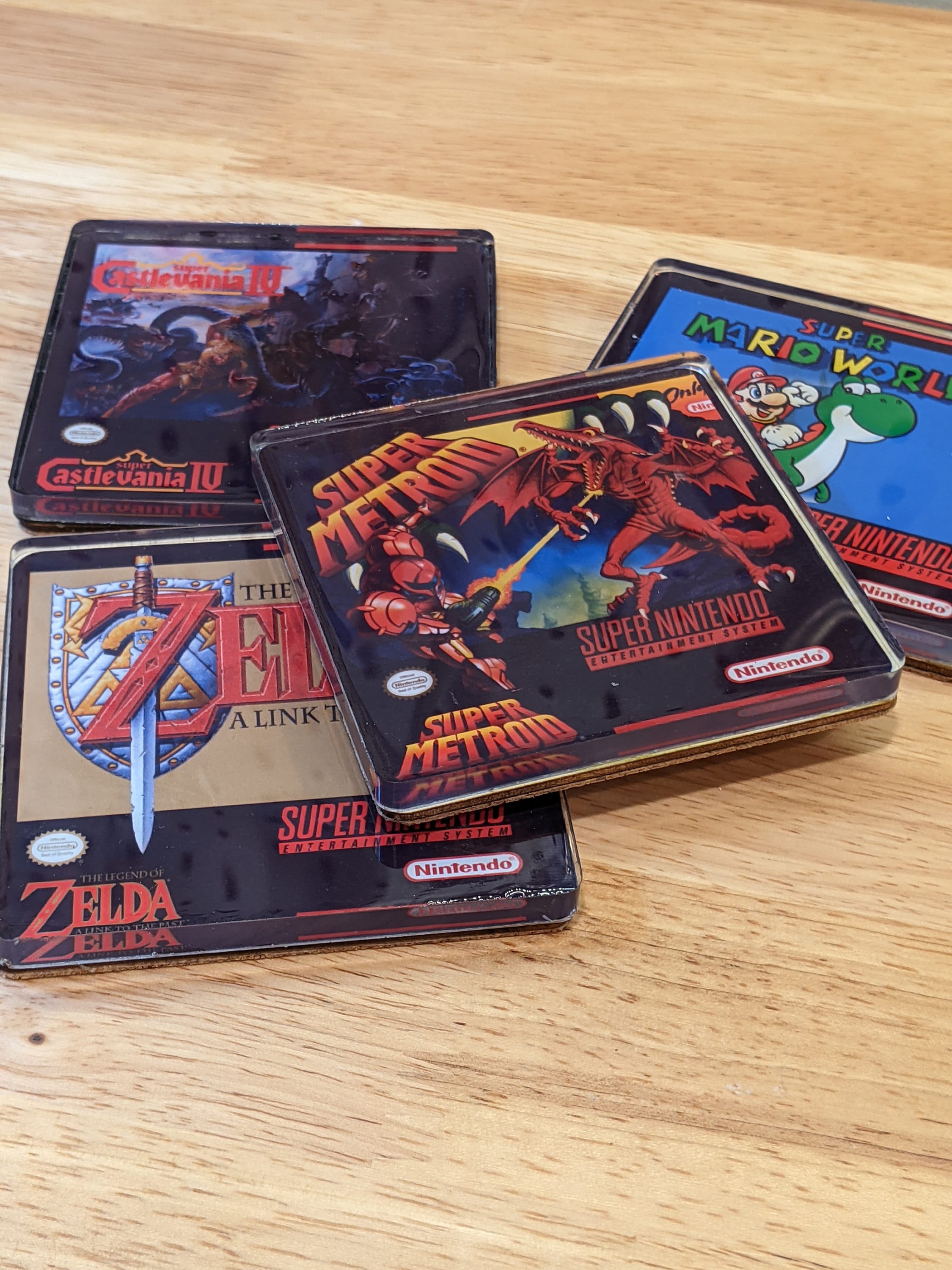 Super Nintendo Coasters - Etsy