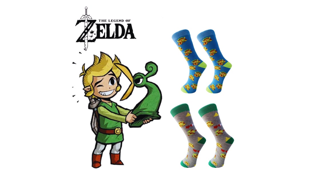 The Legend of Zelda Retro Socks - Etsy