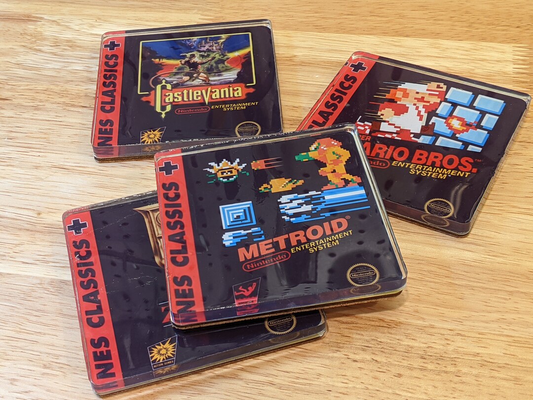 Nintendo Coasters - Etsy