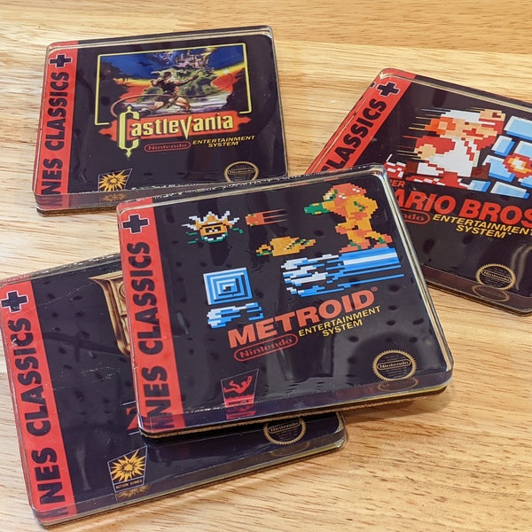Nintendo Coasters - Etsy