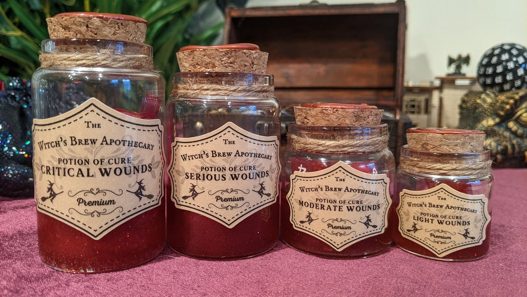 Pathfinder Potion of Cure Set - Etsy