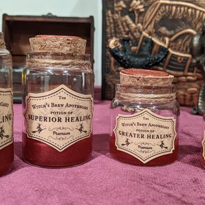 D&D Potion of Healing Set - Etsy