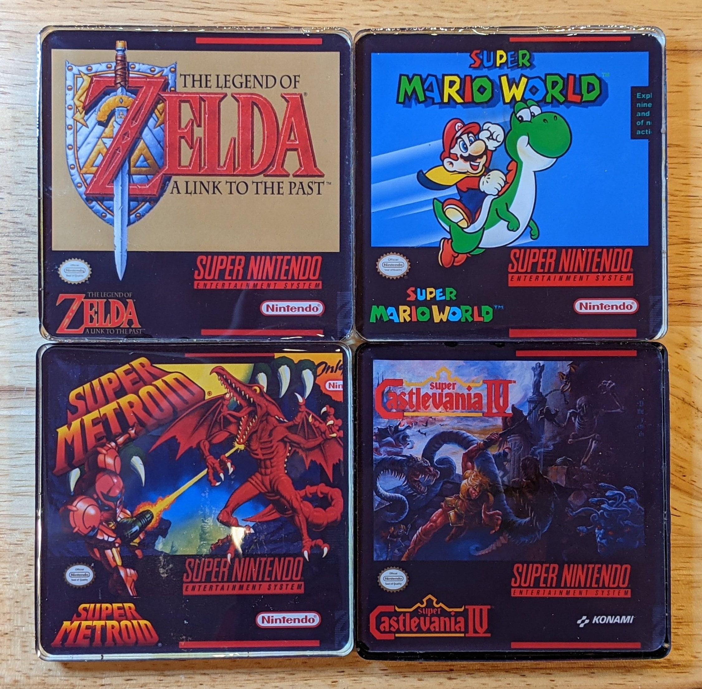 Super Nintendo Coasters - Etsy