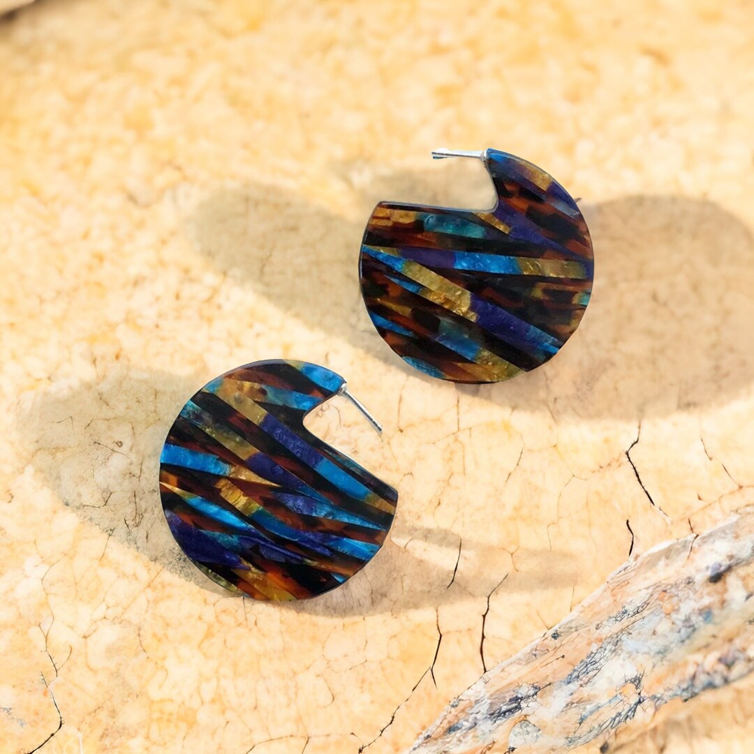 Handmade Abstract Earrings Handmade, Minimalist Jewelry, Women Jewelry ...