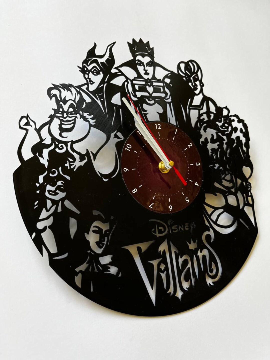 Disney Villains Inspired Kids Room Wall Clock Disney Wall Art - Etsy