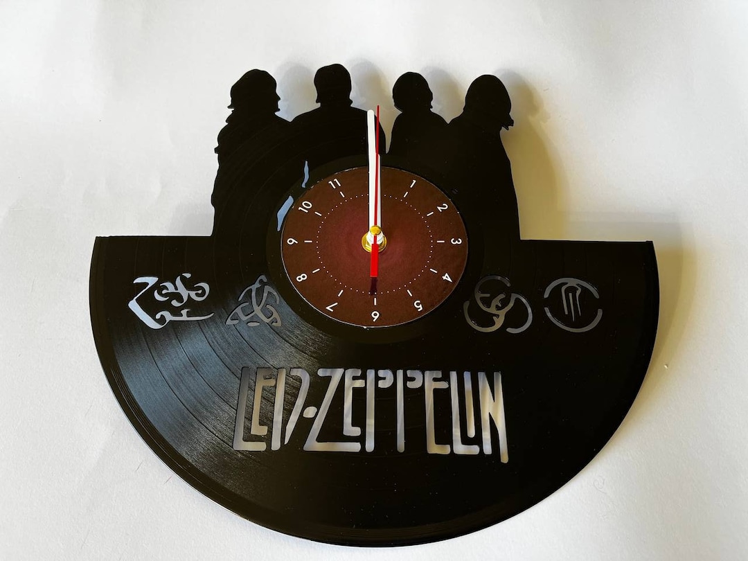 Custom Music Band Led Zeppelin Vinyl Wall Clock Custom Wall - Etsy