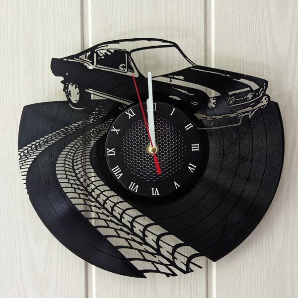 Mustang Clock Svg - Etsy