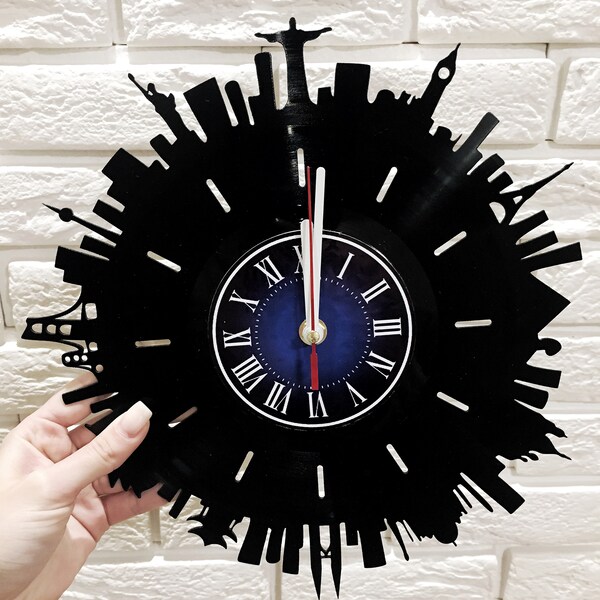 Vinyl Wall Clock - Etsy