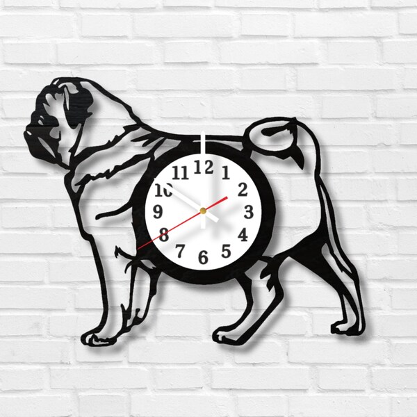 Pug Clock - Etsy