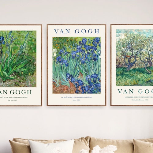 Van Gogh Gallery Wall Art Set Museum Exhibition Poster Prints - Etsy