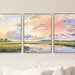 Kids on Beach Art Print: Summer Seascape in Pastel Colors (16x20) - Etsy