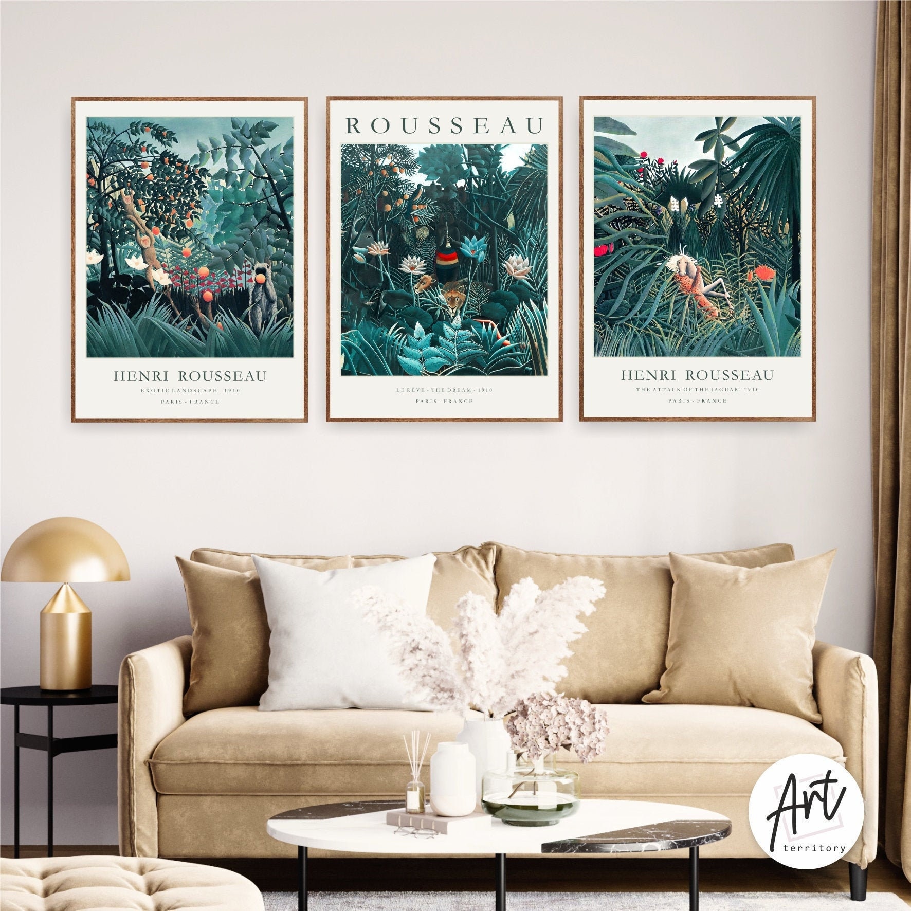 Botanical Tropical Prints Gallery Wall Set Jungle Plant Poster - Etsy