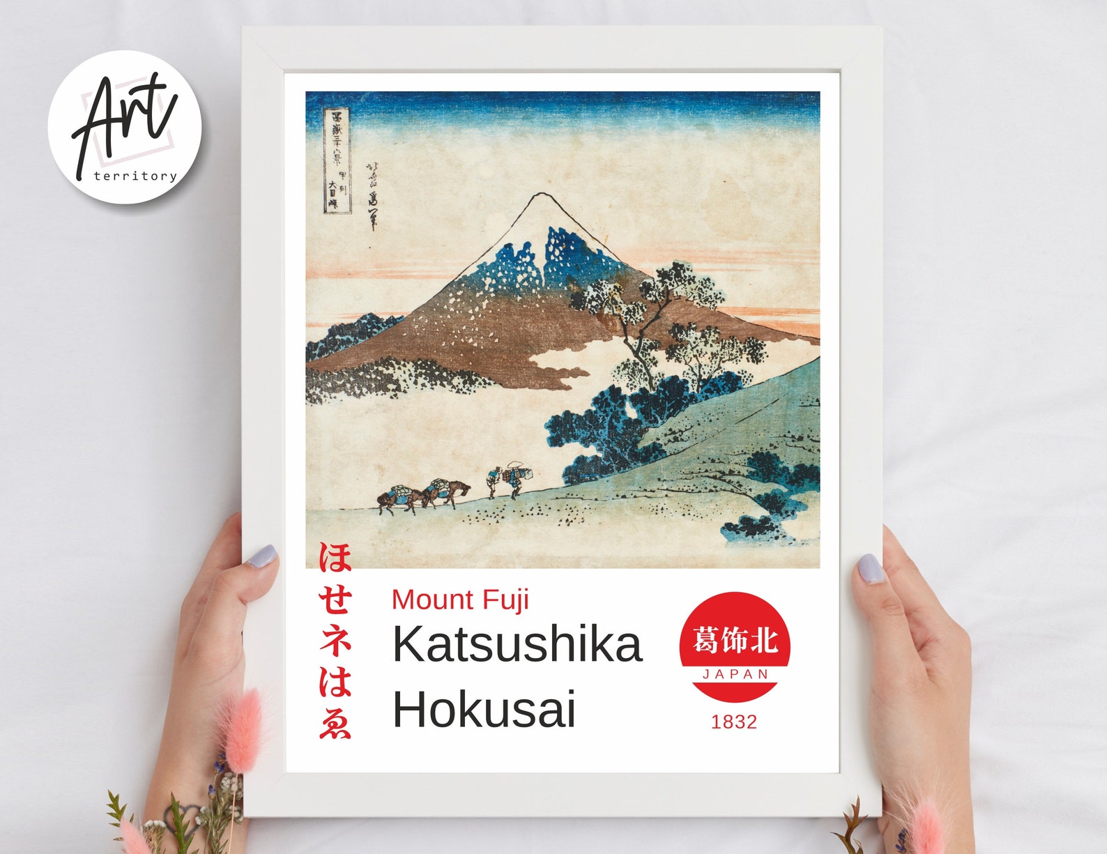 Modern Japanese Galery Wall Art Poster Set Katsushika | Etsy