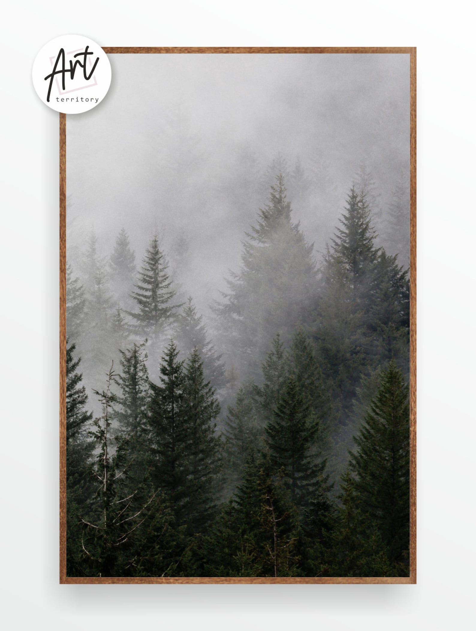 Large Forest Prints Nature Wall Art Decor Set Poster, Watercolor ...