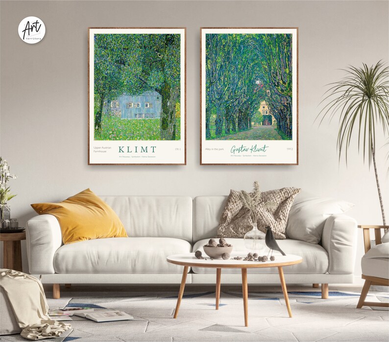 Gustav Klimt Art Prints, Art Nouveau Print, Gallery Wall Set, Museum ...