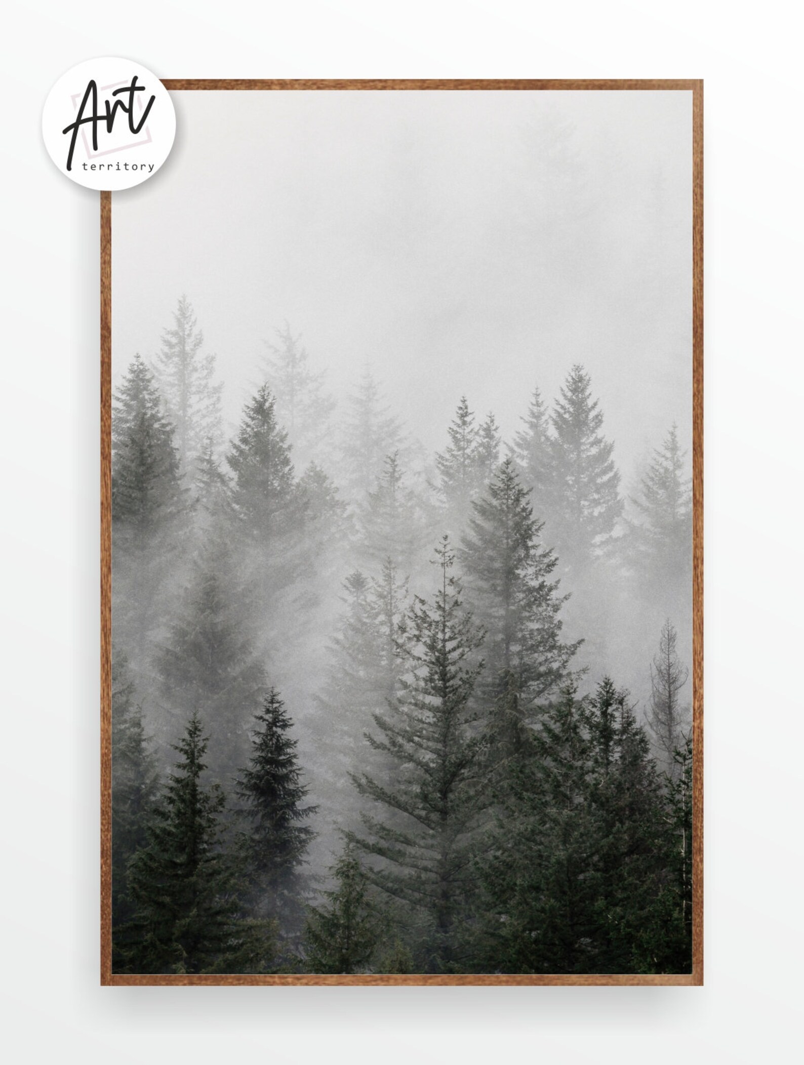 Large Forest Prints Nature Wall Art Decor Set Poster - Etsy