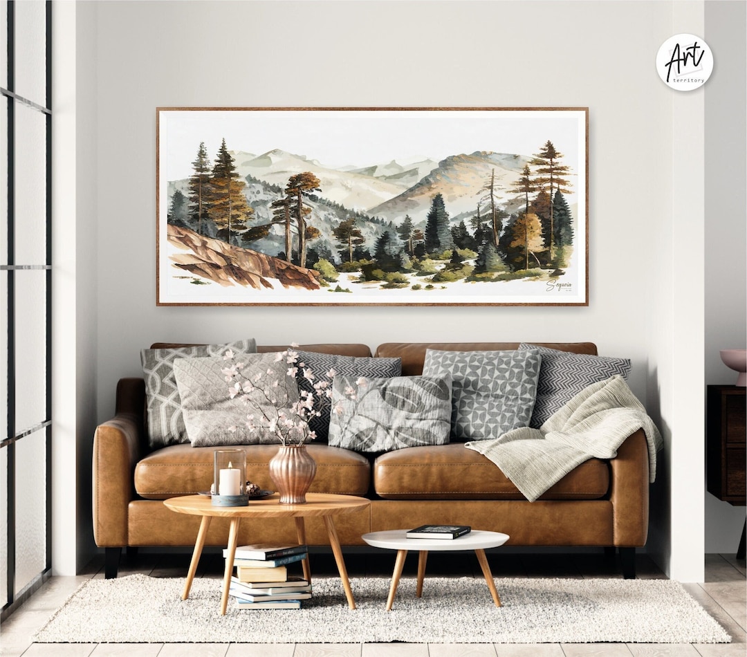 Sequoia National Park Poster, Extra Large Horizontal Wall Art ...