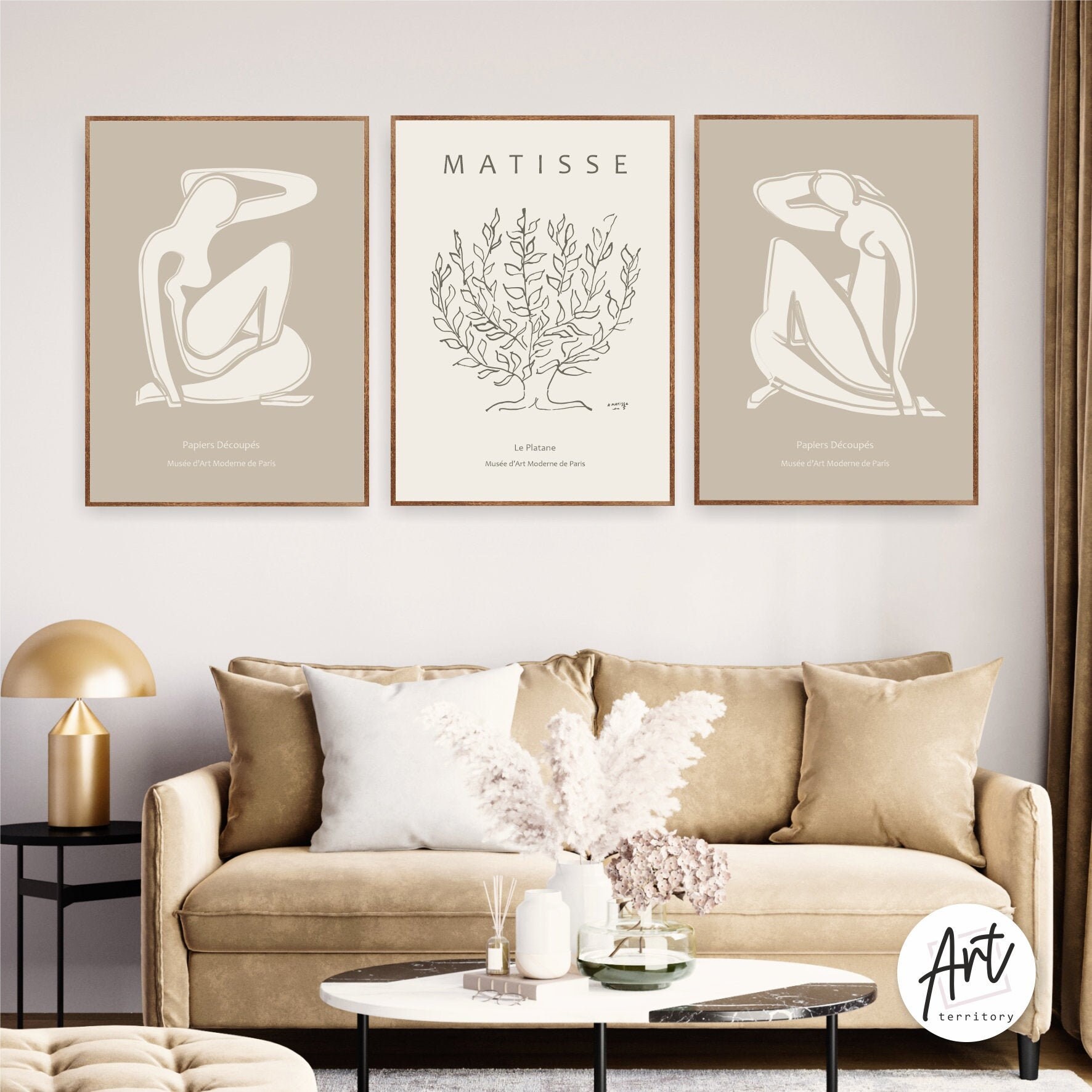 Henri Matisse Set of 3 Prints Art Exhibition Poster Paintings | Etsy