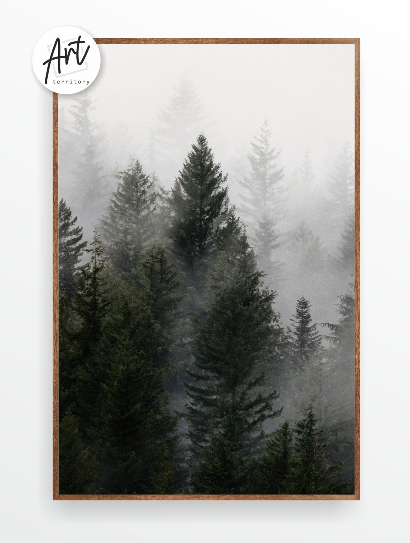 Large Forest Prints Nature Wall Art Decor Set Poster, Watercolor ...