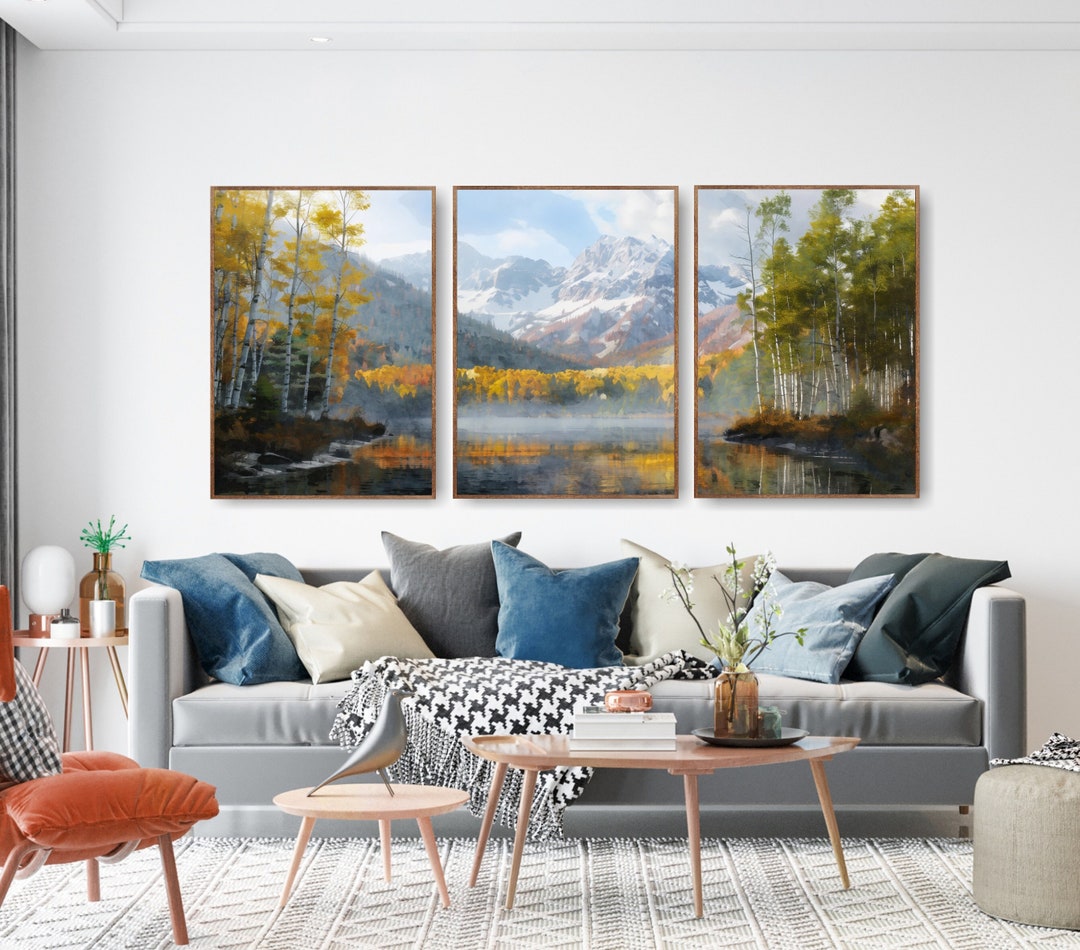 Colorado Photography Print - Aspen, Extra Large Set of 3 Mountains ...