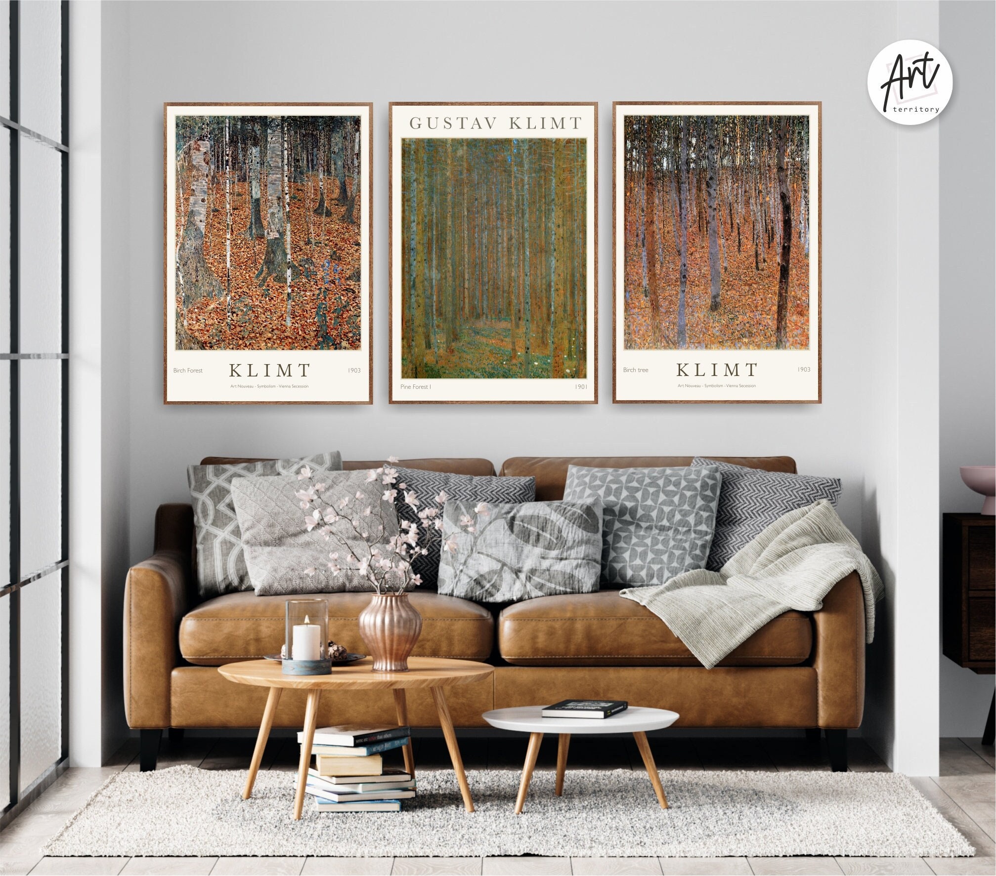 Gustav Klimt Posters Gallery Wall Art Exhibition Museum - Etsy