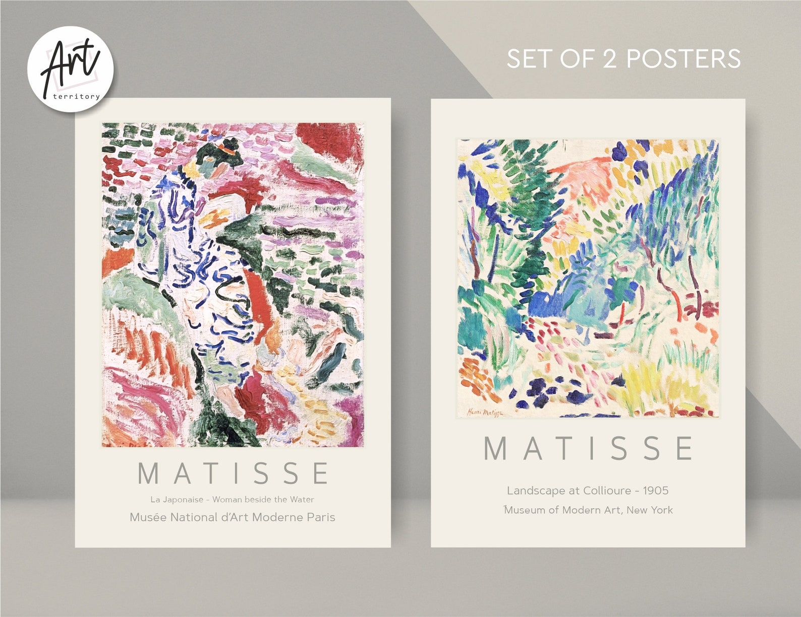Matisse Set of 2 Prints Abstract Poster Exhibition Art - Etsy
