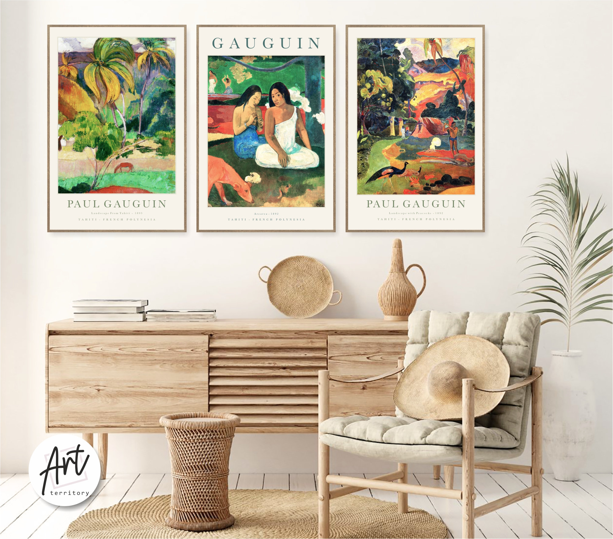 Gauguin Gallery Wall Art Set Museum Poster Prints Digital Prints Prints ...