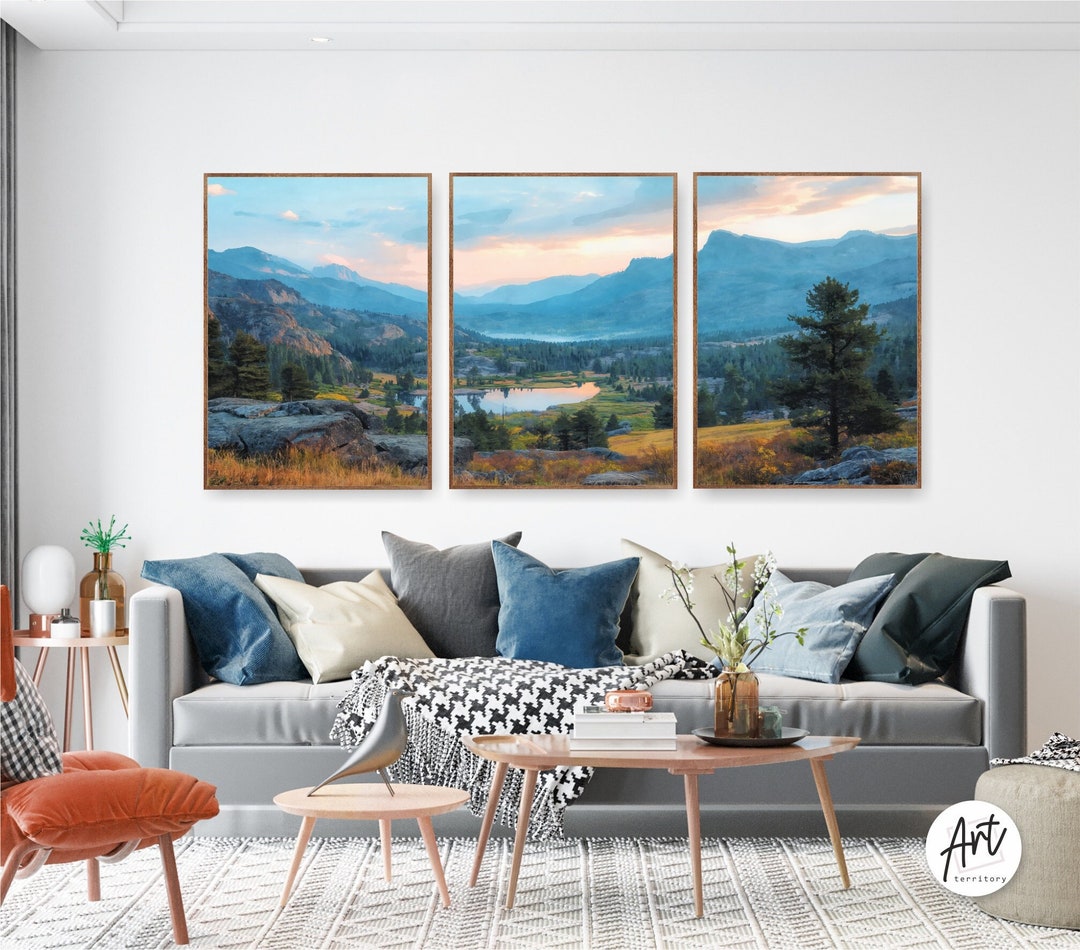 Rocky Mountain National Park Posters Set of 3 Extra Large Watercolor ...