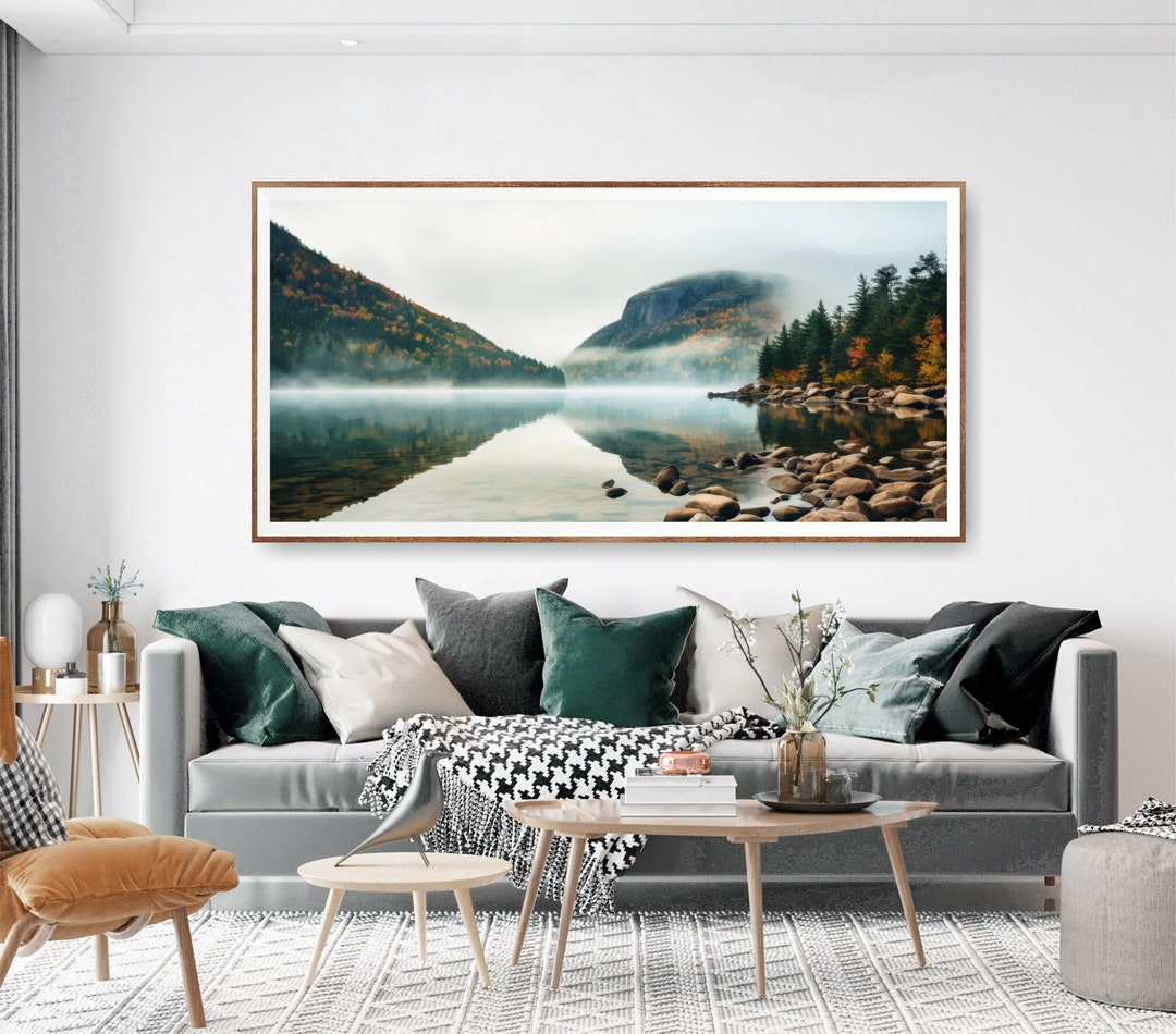 Jordan Pond Acadia National Park Poster / Canvas Extra Large Panoramic ...