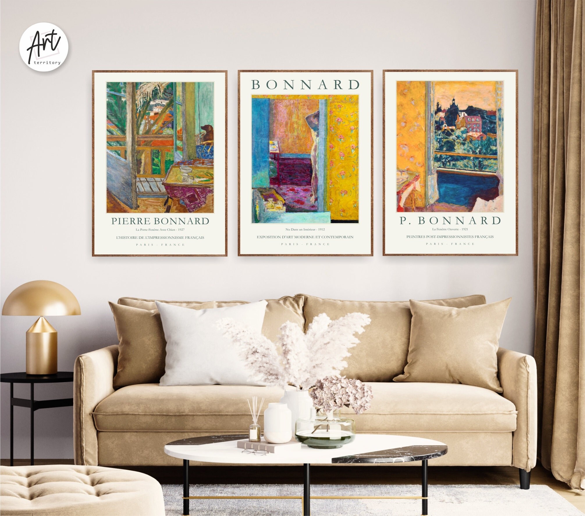 Pierre Bonnard Print Mid Century Modern Exhibition Posters - Etsy