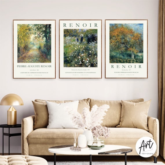 Gallery Wall Set of 3 Exhibition Museum Poster Prints Emerald - Etsy