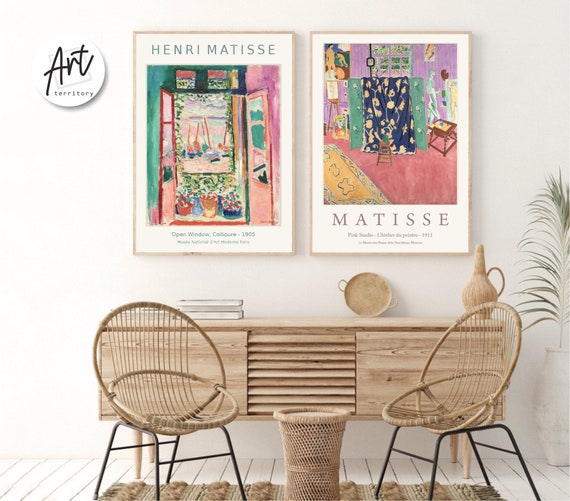 Henri Matisse Art Exhibition Print Set of 2 Posters Paintings | Etsy