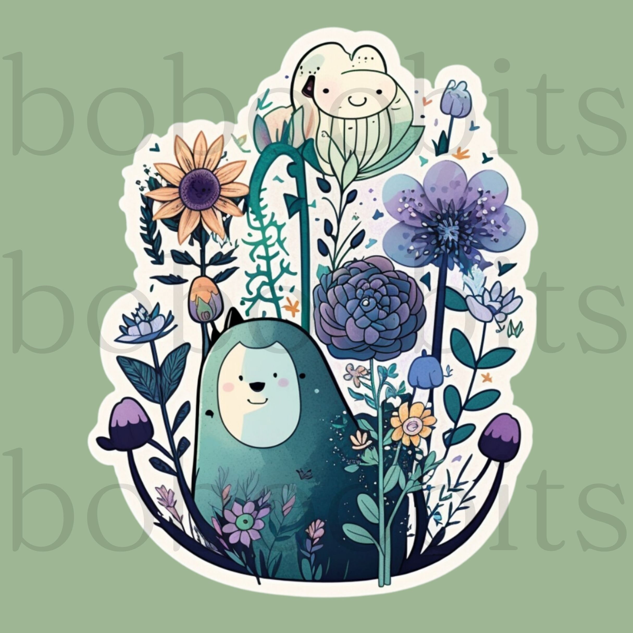 Mini Clipart Bundle/cute Floral/ Character Decoritive Digtal Stickers ...